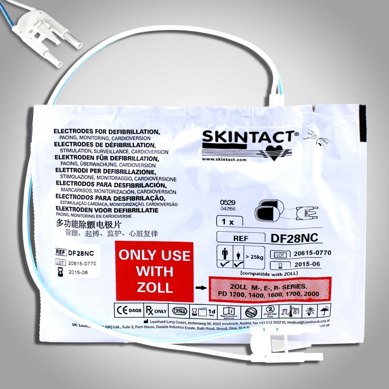 Skintact Zoll DF28NC Defibrillation Pads Pre Connect Skintact Zoll DF28NC Defibrillation Pads Pre Connect