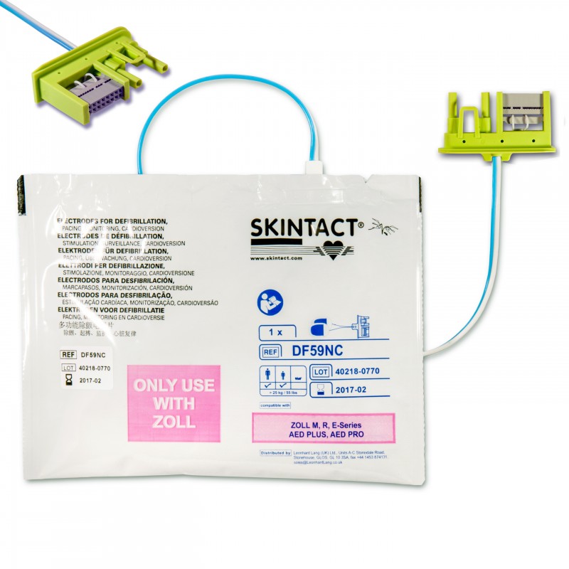 Skintact Zoll DF59NC Defibrillation Pads Pre Connect Skintact Zoll DF59NC Defibrillation Pads Pre Connect